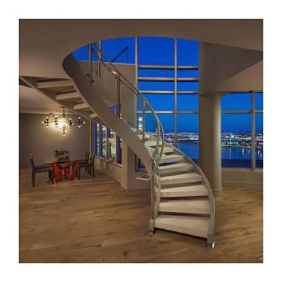 Cina Timber tread house plans with curved staircase Marshall Islands stairway curve in vendita