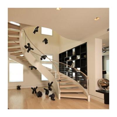 Cina Solid timber steps curved deck stairs plans Ecuador arch stairway in vendita