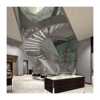 China Solid timber steps curved deck stairs plans Ecuador arch stairway for sale