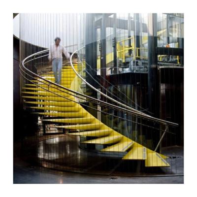 Cina Solid timber steps deck curved stairs Sydney curved stairway wall decor in vendita