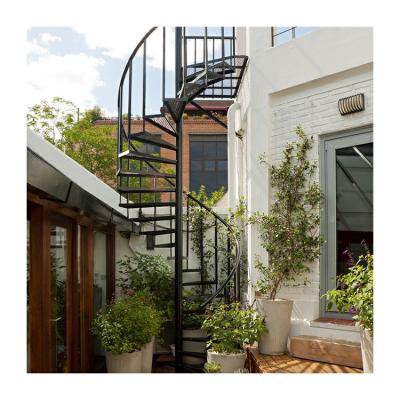 Cina Prefabricated outdoor metal stairs stainless steel staircase price Cheaper price wrought iron spiral in vendita