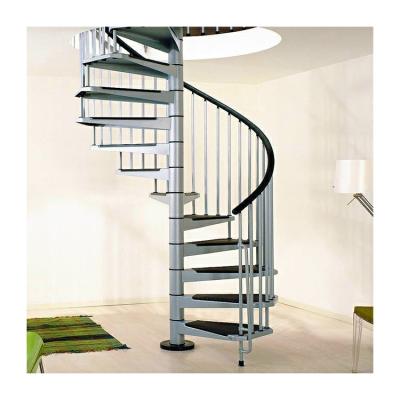 Cina Metal bird stand cast iron staircase Model attic stainless steel spiral stairs in vendita