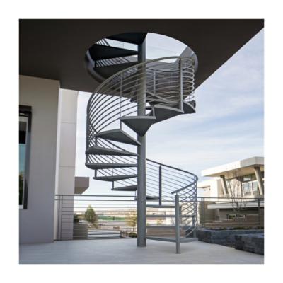 Cina Outdoor iron stairs prices round steel stairs metal spiral staircase prices in vendita
