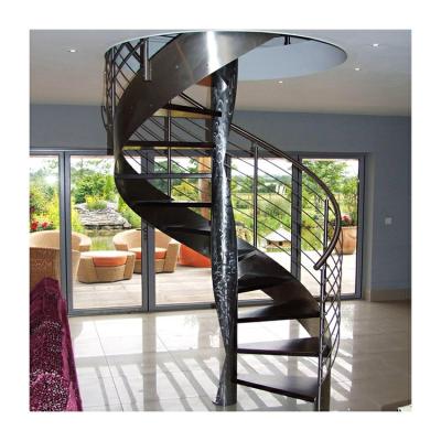 Cina Metal outdoor stairs handrail steel beam stairs outside cast iron spiral staircase in vendita