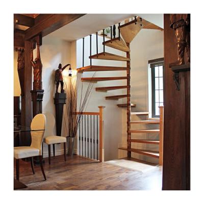 Cina Central stringer practical wood stair parts dimensions of a spiral staircase in vendita