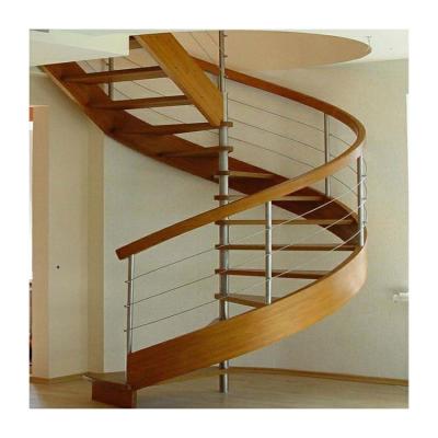 Cina Factory direct stairs painting wooden tread aluminium spiral staircase in vendita