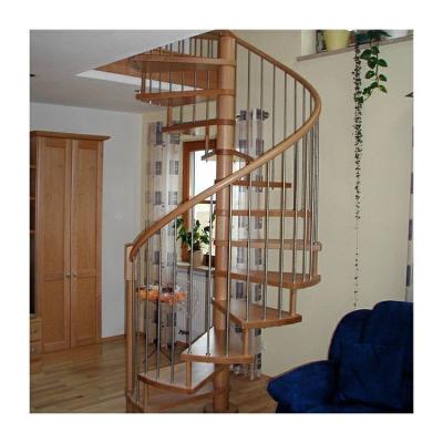 Cina Steel landing cheap wood stair treads galvanised spiral staircase in vendita
