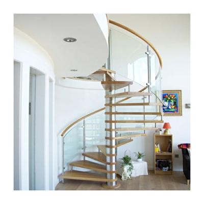 Cina Factory supply steel wood step stairs cool spiral spiral staircase in vendita
