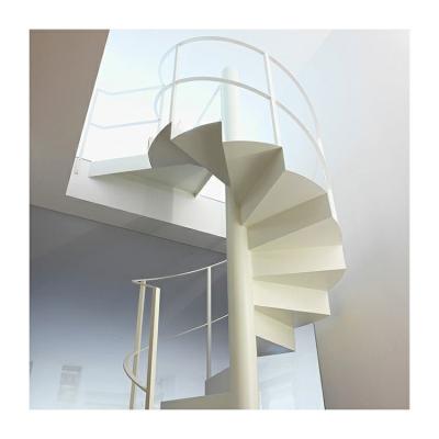 Cina House project luxury wood stair accessories used indoor loft steel spiral staircase in vendita