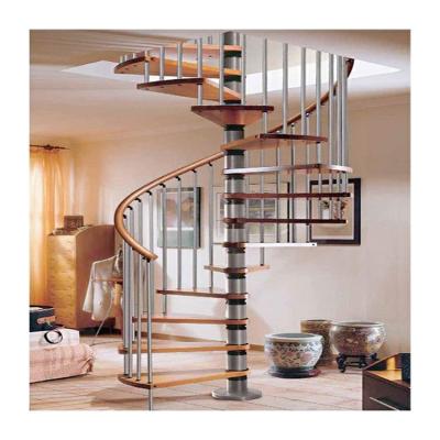 Cina Uesd in office practical wood stair tread old spiral staircase in vendita