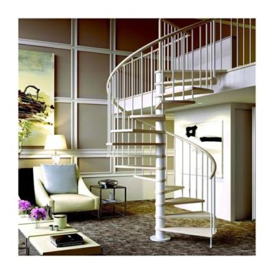 Cina Household individual firm black wood box steps stairs easy installed spiral staircase in vendita