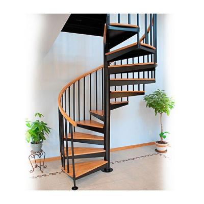 Cina General direct sales oak wood stairs exterior spiral staircase in vendita