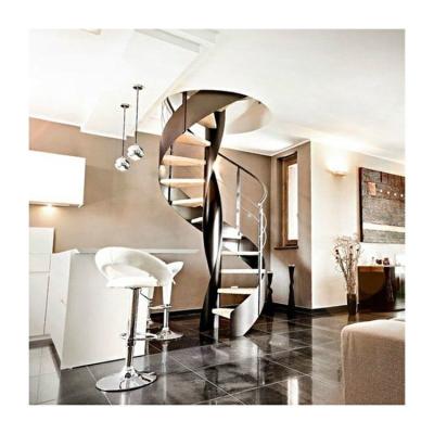 Cina Apartment oak solid wooden indoor stairs brazilian cherry spiral staircase in vendita