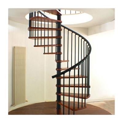 Cina Factory wooden steps stairs space saved spiral staircase in vendita