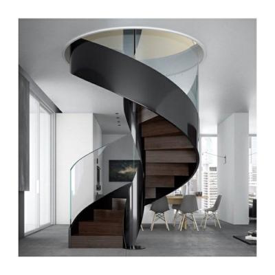 Cina Cheap corbels solid wooden stairs well reputed spiral staircase in vendita