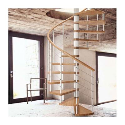 Cina Hotel high quality wooden stairs new design spiral staircase in vendita