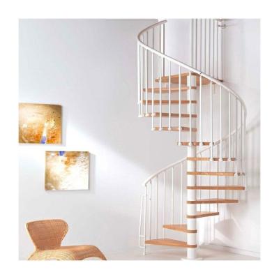 Cina Modern design thick wood stair treads how to build spiral staircase in vendita