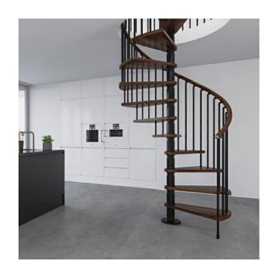 Cina China factory wood for stairs timber step spiral staircase in vendita