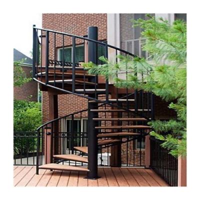 Cina Factory supply steel wood non slip stair buy spiral staircase in vendita