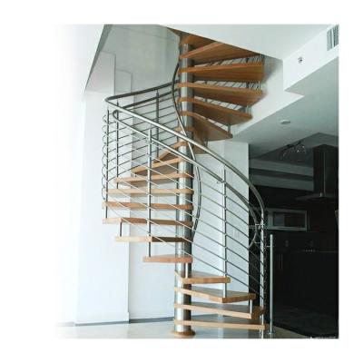 Cina Step stool carbon steel wood stairs tiny spiral staircase in vendita