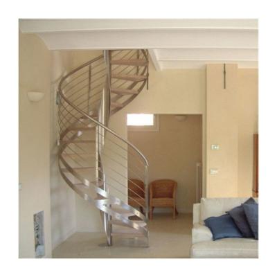 Cina Central stringer luxury wood stairs popular spiral staircase in vendita