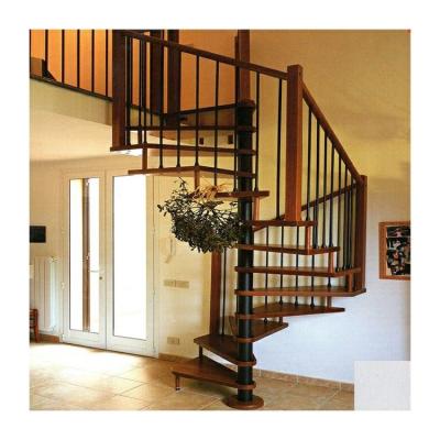 Cina Firm cable cable fashion wood stairs hot selling spiral staircase in vendita