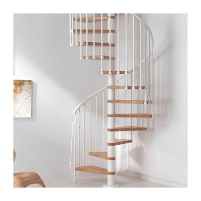 Cina Step stool steel wood round stairs used home spiral staircase in vendita