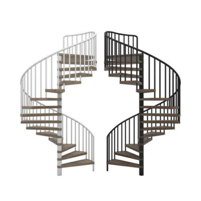 Cina Factory direct wood stairs measures spiral staircase in vendita