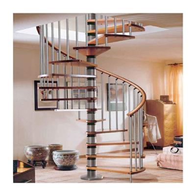 Cina General direct sales stair step tread wood stairs stylish spiral staircase in vendita