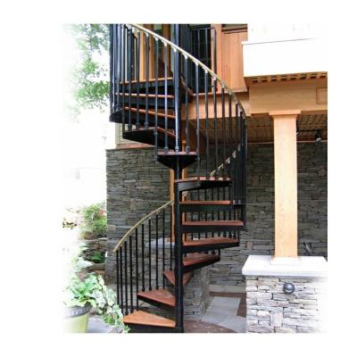 Cina Step stool solid wood stair gentle spiral staircase in vendita