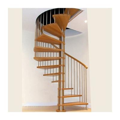 Cina Round ladder modern spiral staircase with oak treads antique indoorspiral stairs in vendita