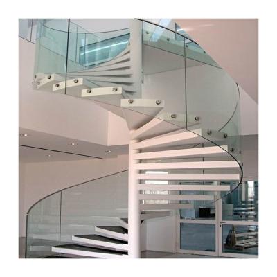 Cina Small space use metal wood helical stair saving space spiral staircase in vendita