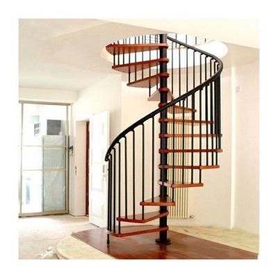 Cina Uesd in office spiral staircase with wood steps house stainless steel spiral stairs in vendita