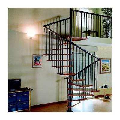 Cina Step stool olid wood spiral staircase portable indoor steel spiral stairs in vendita