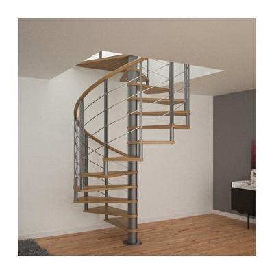 Cina Decoration solid wood spiral stairs spiral staircase factory in vendita