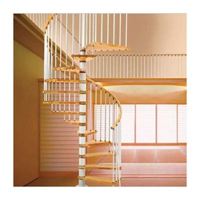 Cina Central post support wooden spiral staircase prices high quality spiral stairs in vendita