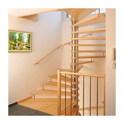 Cina Factory wholesale wooden used spiral staircase exterior spiral stairs in vendita