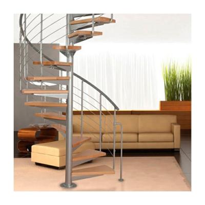 Cina Step stool glass wood spiral stair modern spiral staircase design in vendita