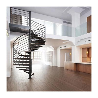 Cina Factory wholesale free sample oem wood spiral staircase prefabricated spiral stairs in vendita