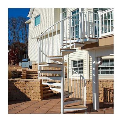 Cina Made in China space saving spiral stairs beech solid wood spiral staircase in vendita