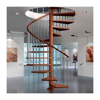 Cina Residential outdoor galvanized spiral stairs oak spiral staircase in vendita