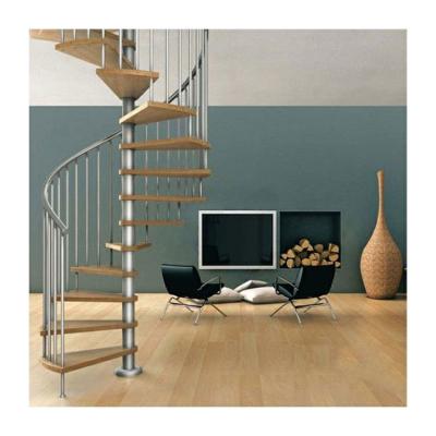 Cina Factory supplying spiral staircase wood treads drawings of spiral stairs in vendita