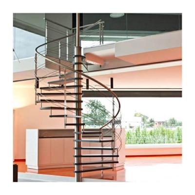 Cina Factory fashion small spiral stairs interior oak spiral staircase in vendita