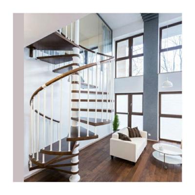 Cina House project outside spiral stairs durable wooden spiral staircase in vendita
