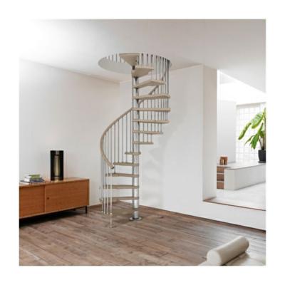Cina WilliamArchi non slip carpet spiral stair spiral timber wood tread staircase in vendita