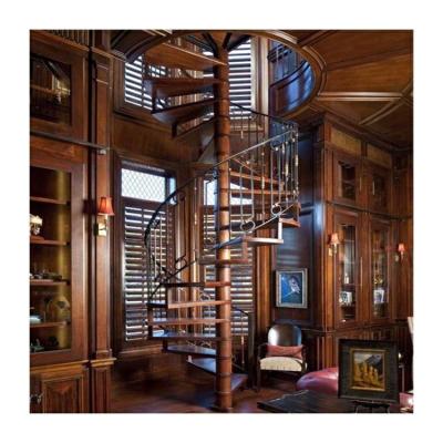 Cina Central beam spiral wood stairs spiral staircase ontario in vendita