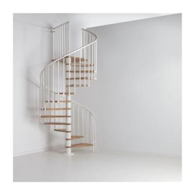 Cina Handrial bracket spiral house stair stainless steel wooded spiral staircase in vendita