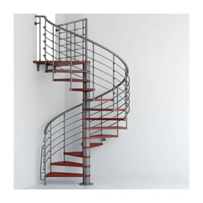 Cina Factory galvanized small spiral stair luxury wooden spiral staircase in vendita