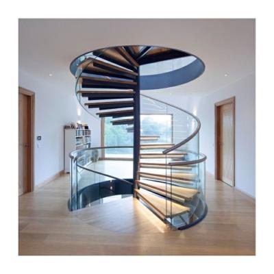 Cina Factory sale small spiral stair wooden spiral staircase in vendita