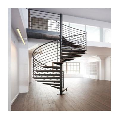 Cina Central post beam used spiral stair oak wood tread spiral staircase in vendita